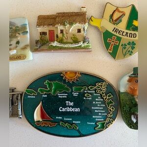 Accents | Vintage Travel Fridge Magnets Ireland London Caribbean San ...
